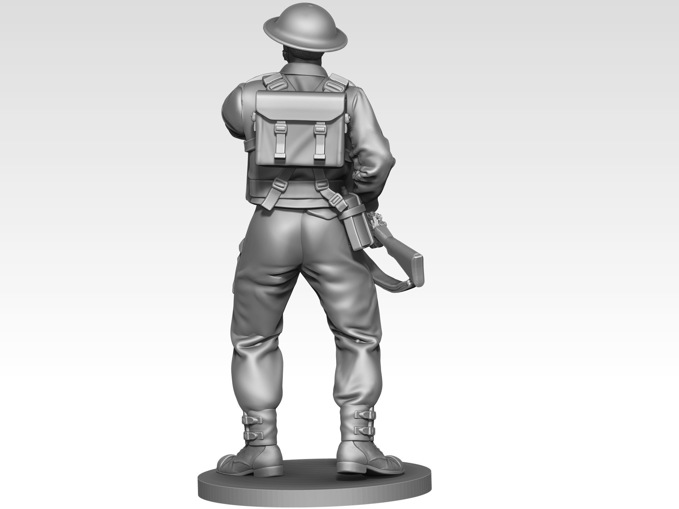 British soldier ww2 05 3D model 3D printable | CGTrader