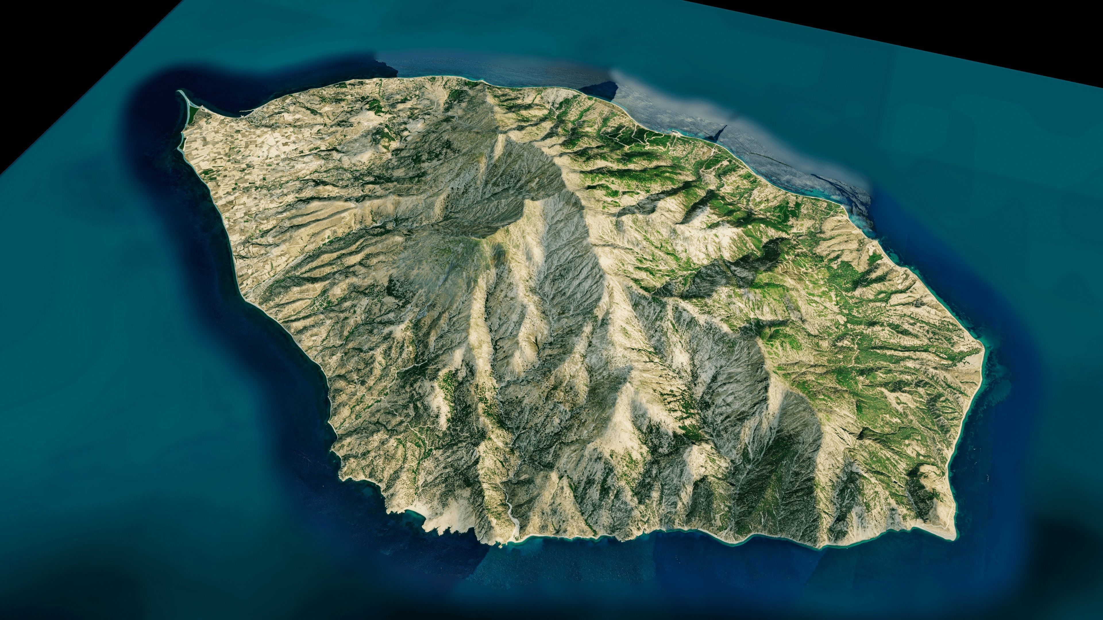 3D model samothrace island 3d model terrain VR / AR / low-poly | CGTrader