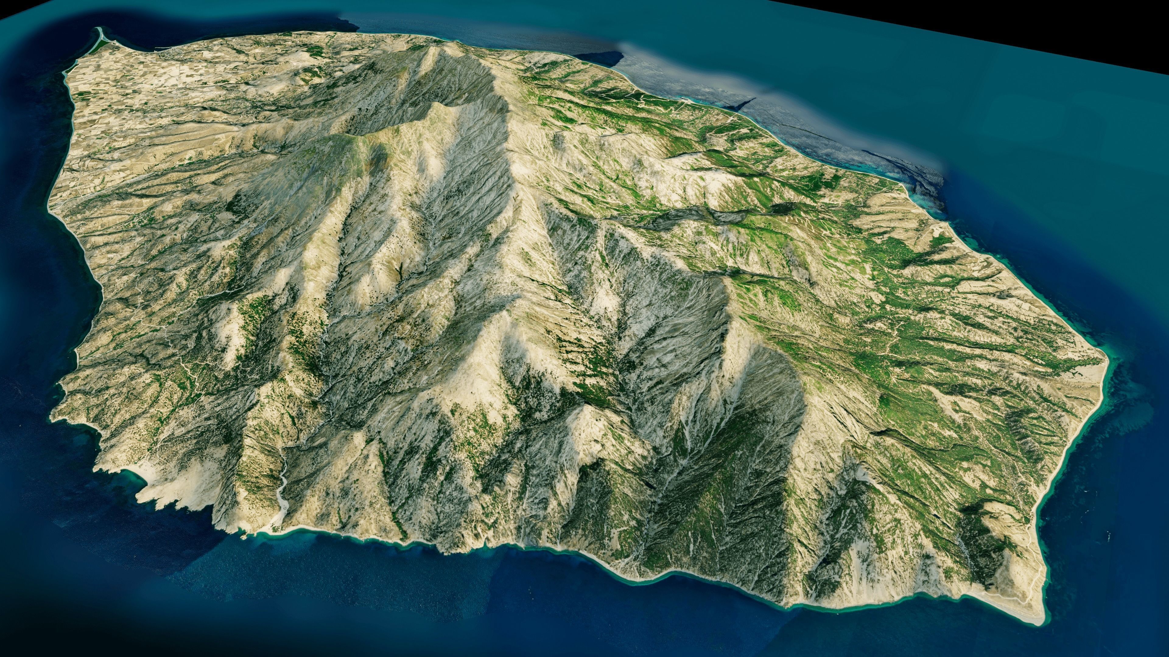 3D model samothrace island 3d model terrain VR / AR / low-poly | CGTrader