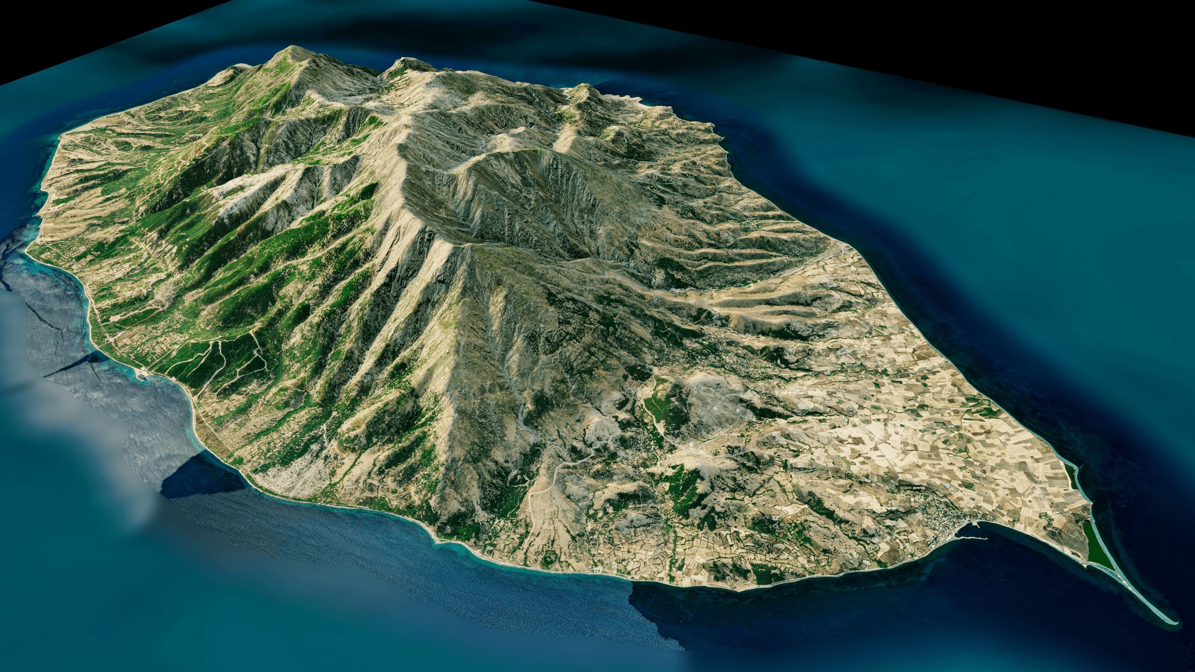 3D model samothrace island 3d model terrain VR / AR / low-poly | CGTrader