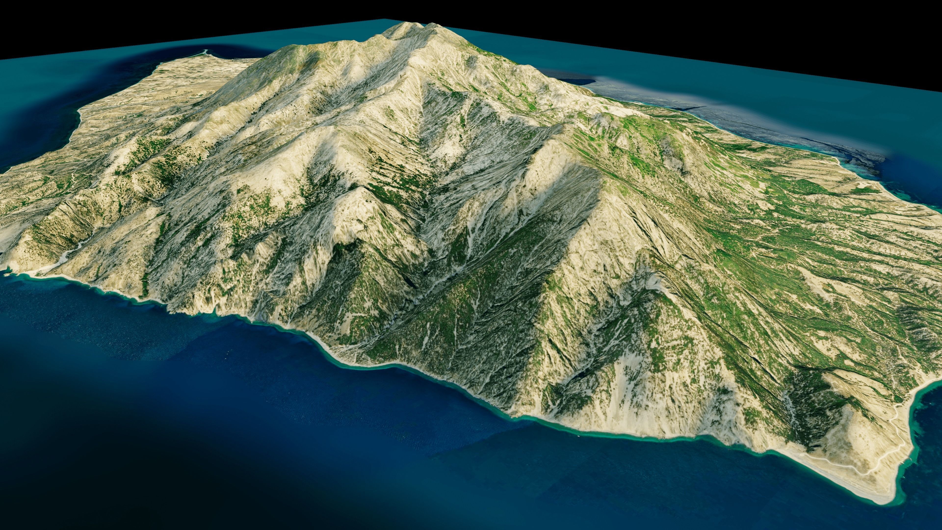 3D model samothrace island 3d model terrain VR / AR / low-poly | CGTrader