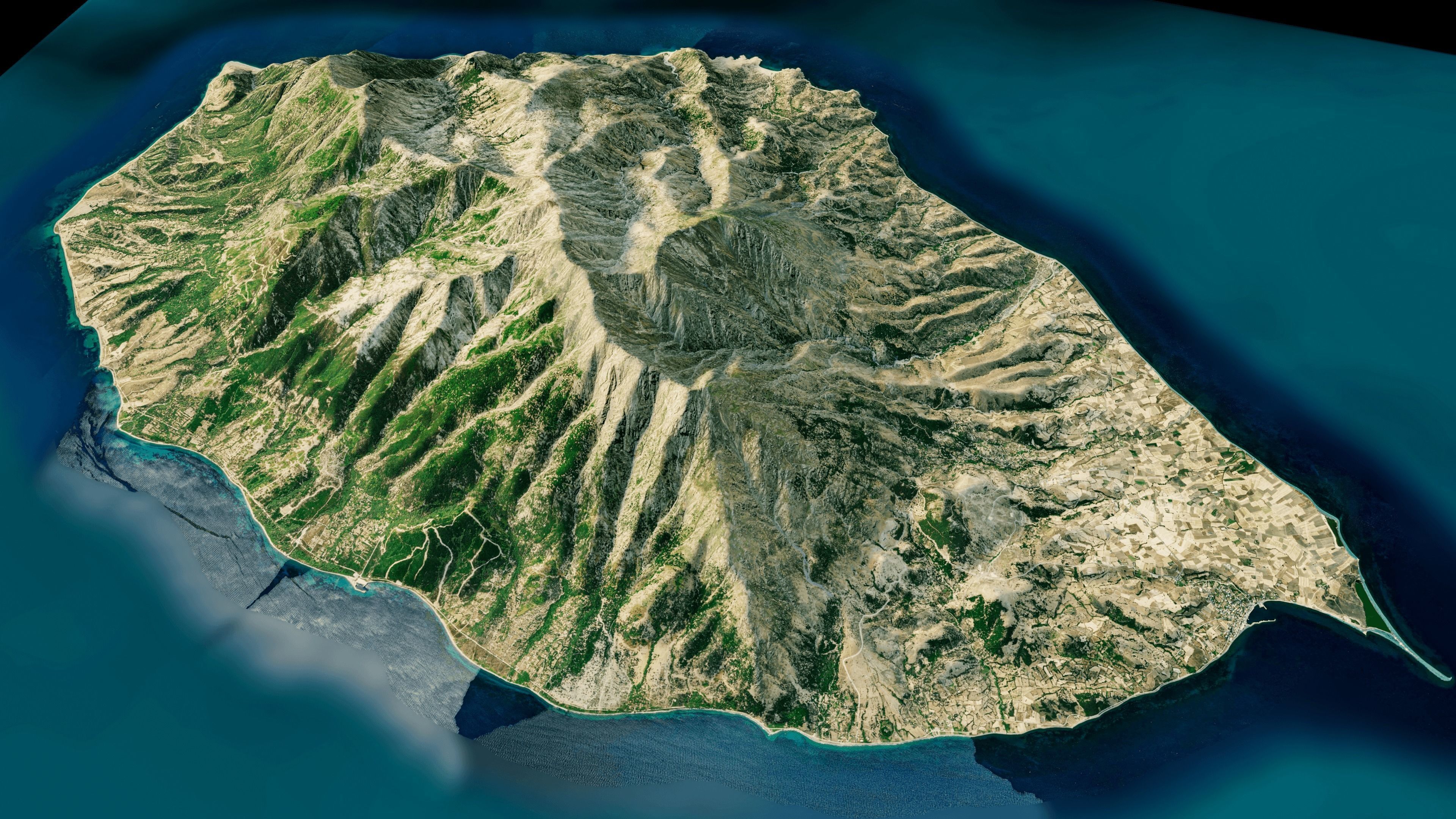 3D model samothrace island 3d model terrain VR / AR / low-poly | CGTrader