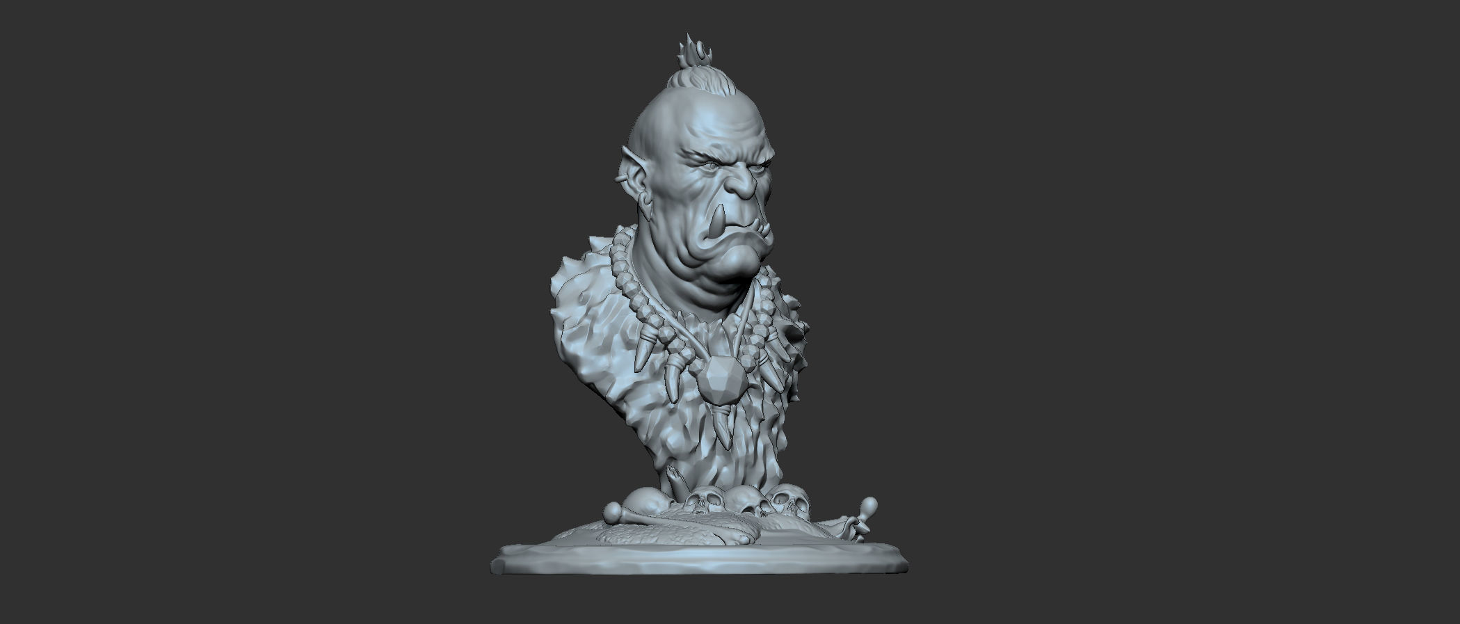 Orc statue 3D model 3D printable | CGTrader