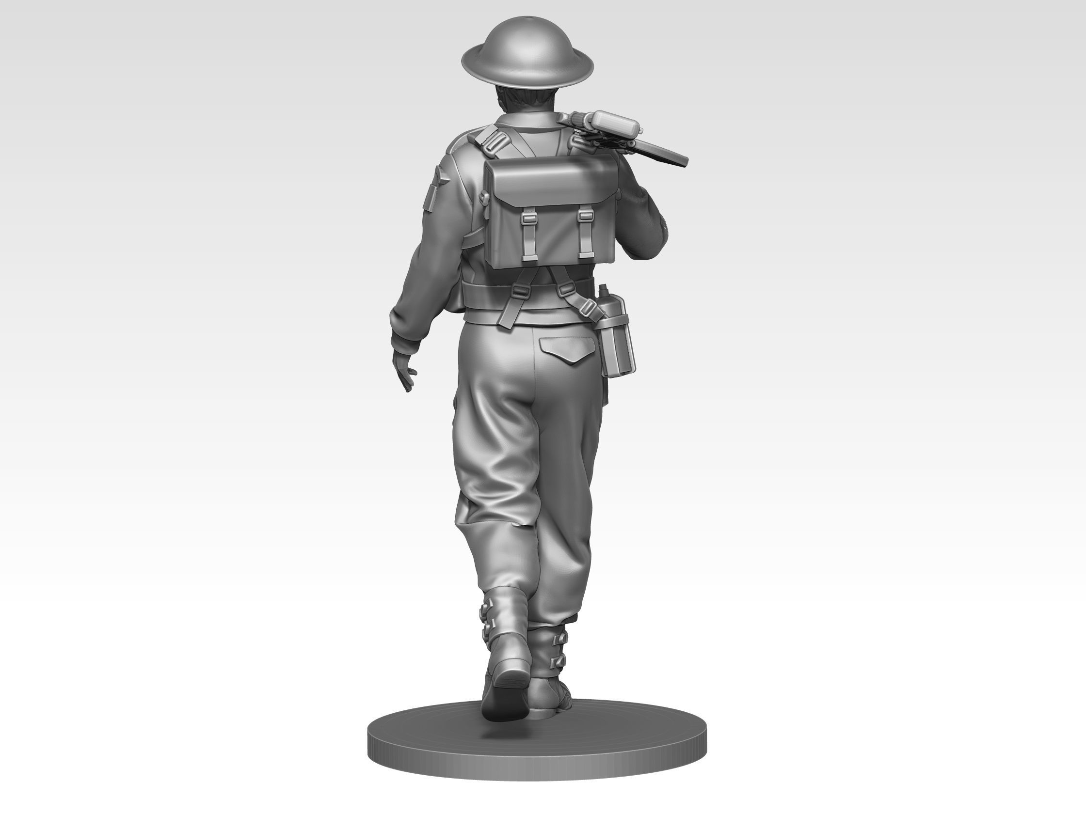 British soldier ww2 09 3D model 3D printable | CGTrader