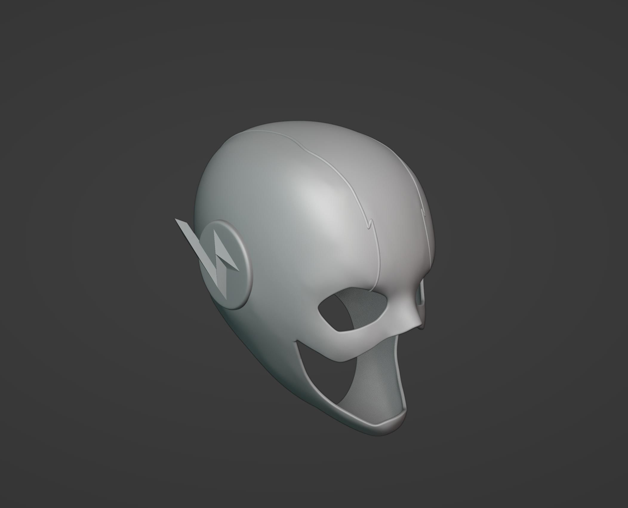 The Flash Helmet 3D model 3D printable | CGTrader