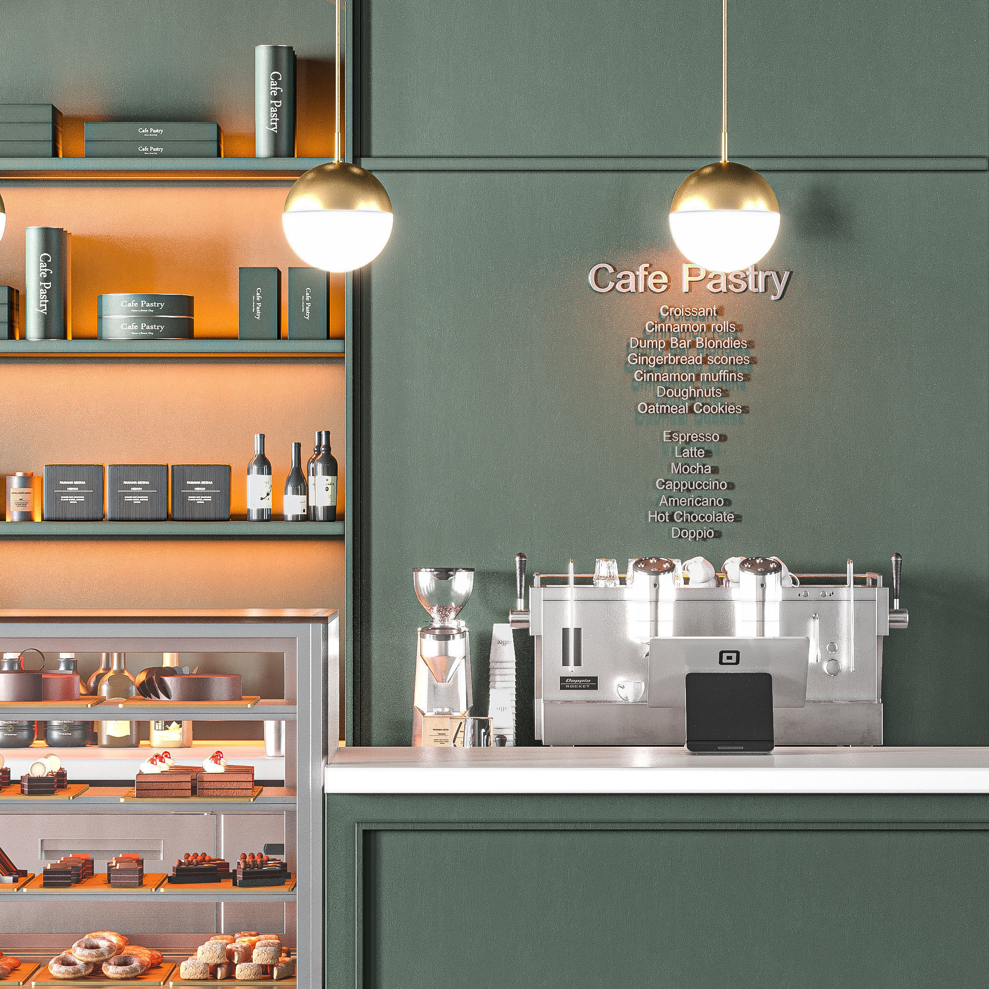 Cafe Pastry 3D model | CGTrader