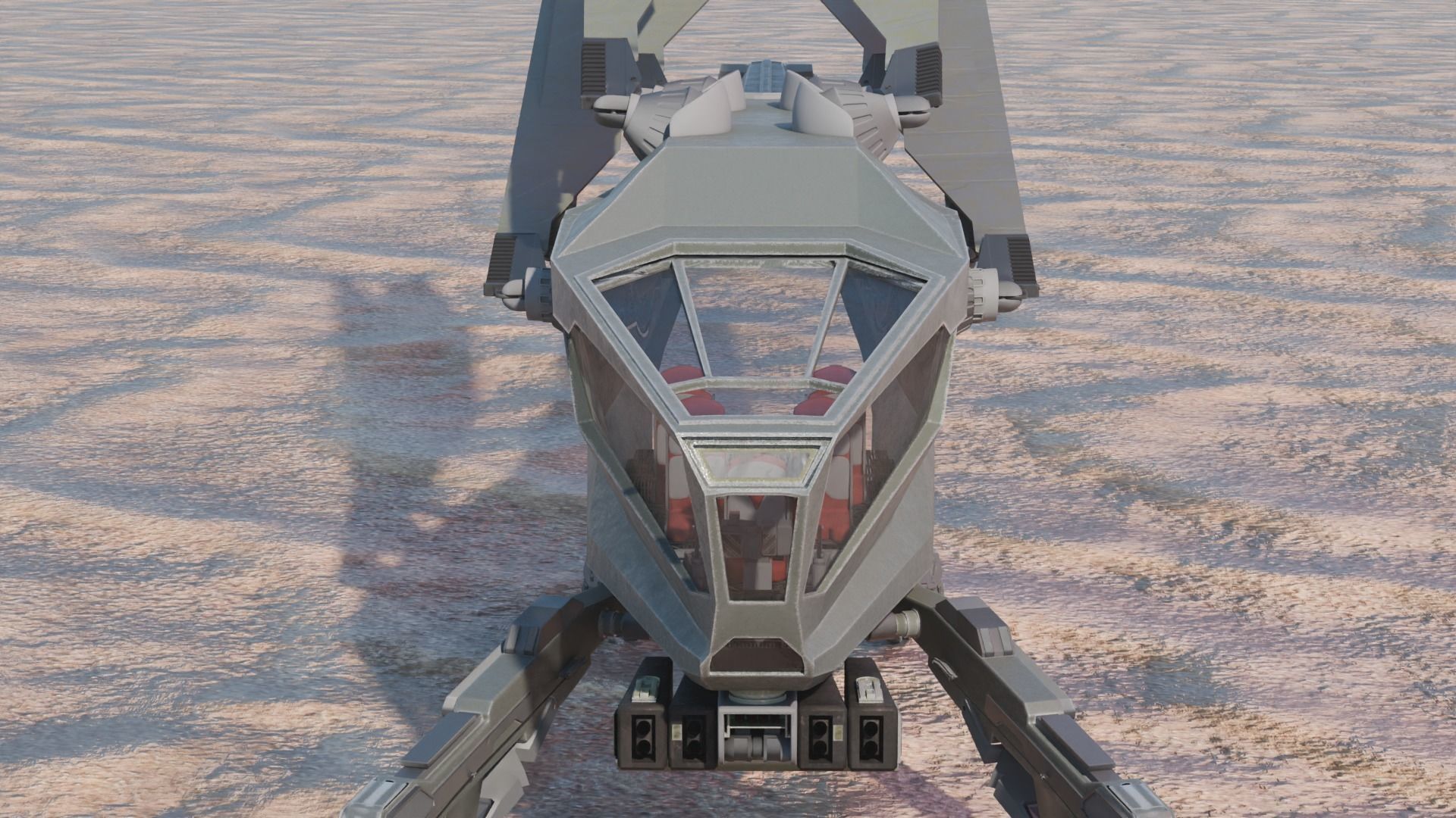 Dune Ornithopter Sci fi Helicopter 3D model | CGTrader