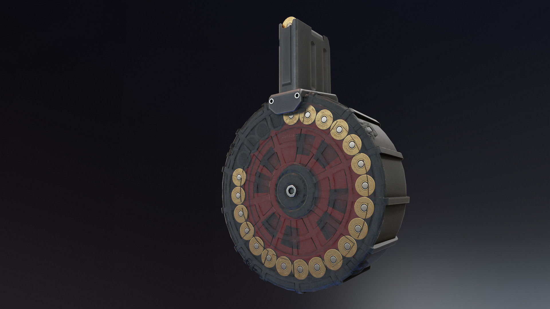 3D model 12 gauge drum magazine VR / AR / low-poly | CGTrader