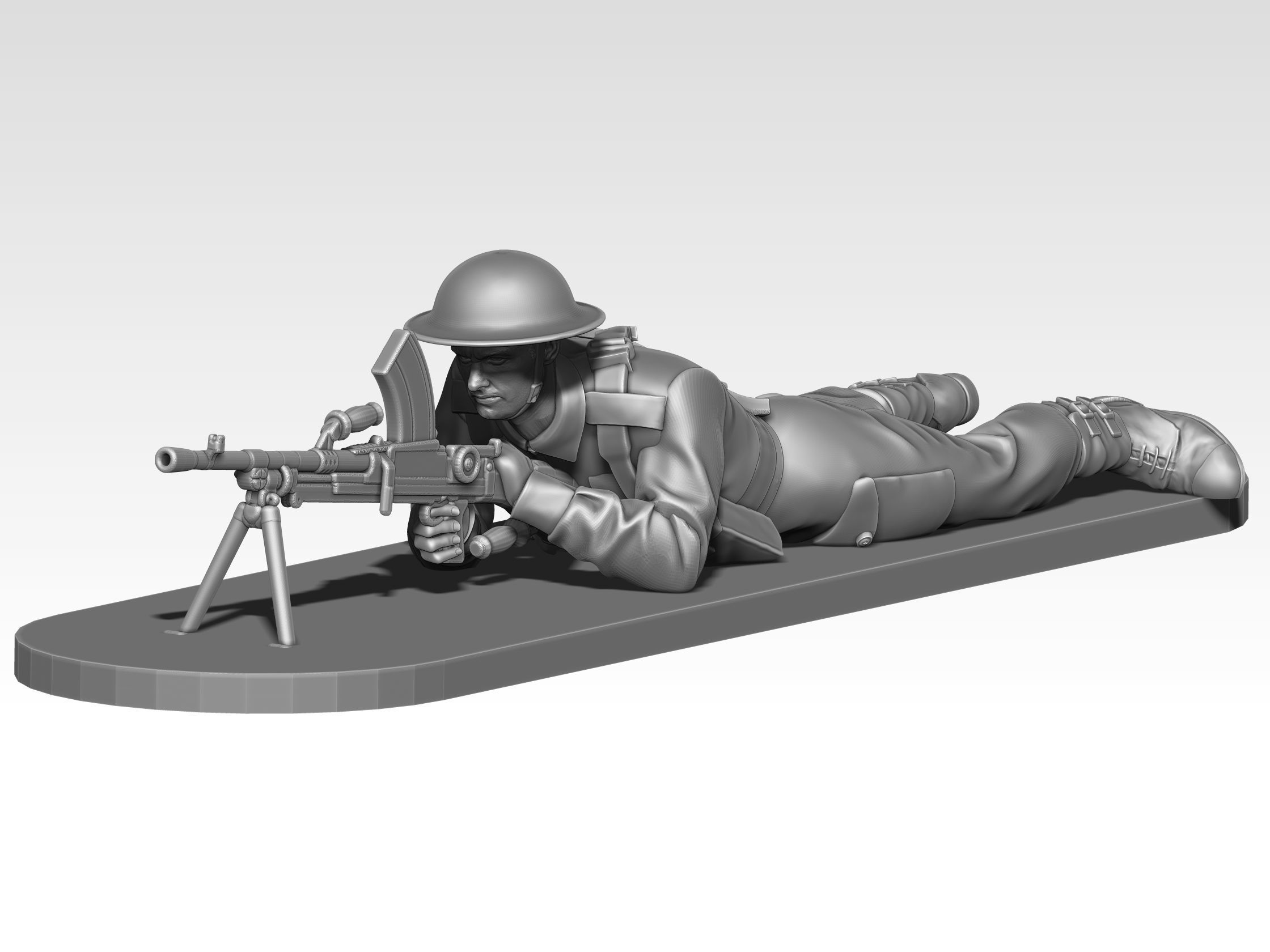British soldier ww2 10 3D model 3D printable | CGTrader