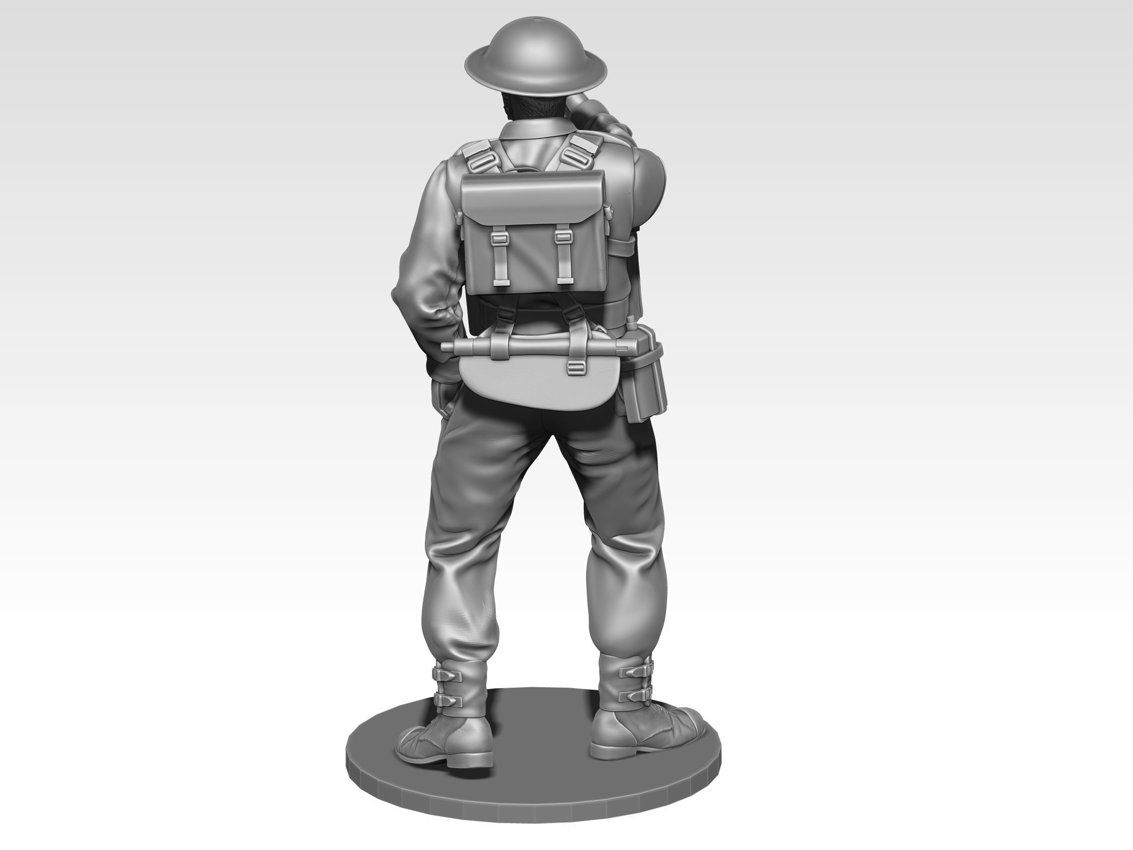 British soldier ww2 11 3D model 3D printable | CGTrader