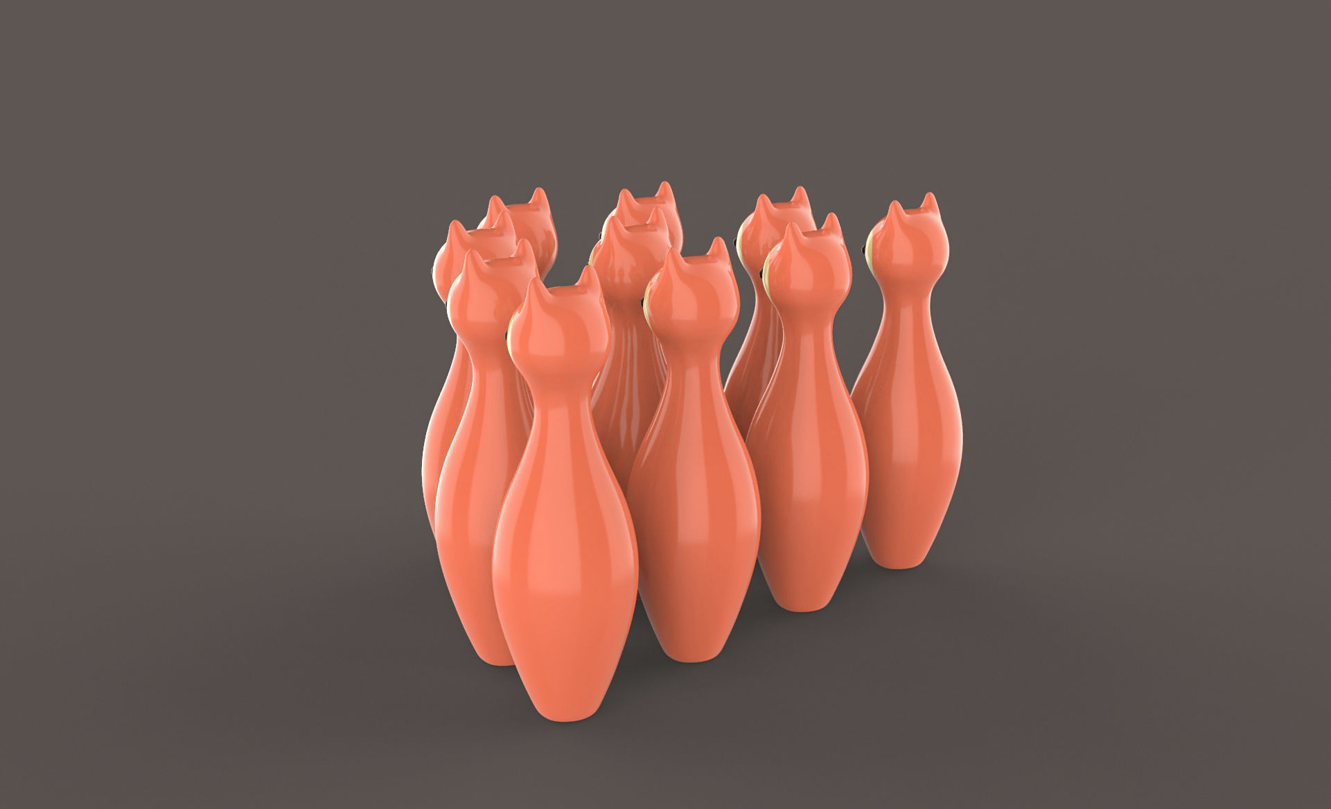 3D model Cartoon Fox Bowling And Ball Bowling VR / AR / low-poly | CGTrader