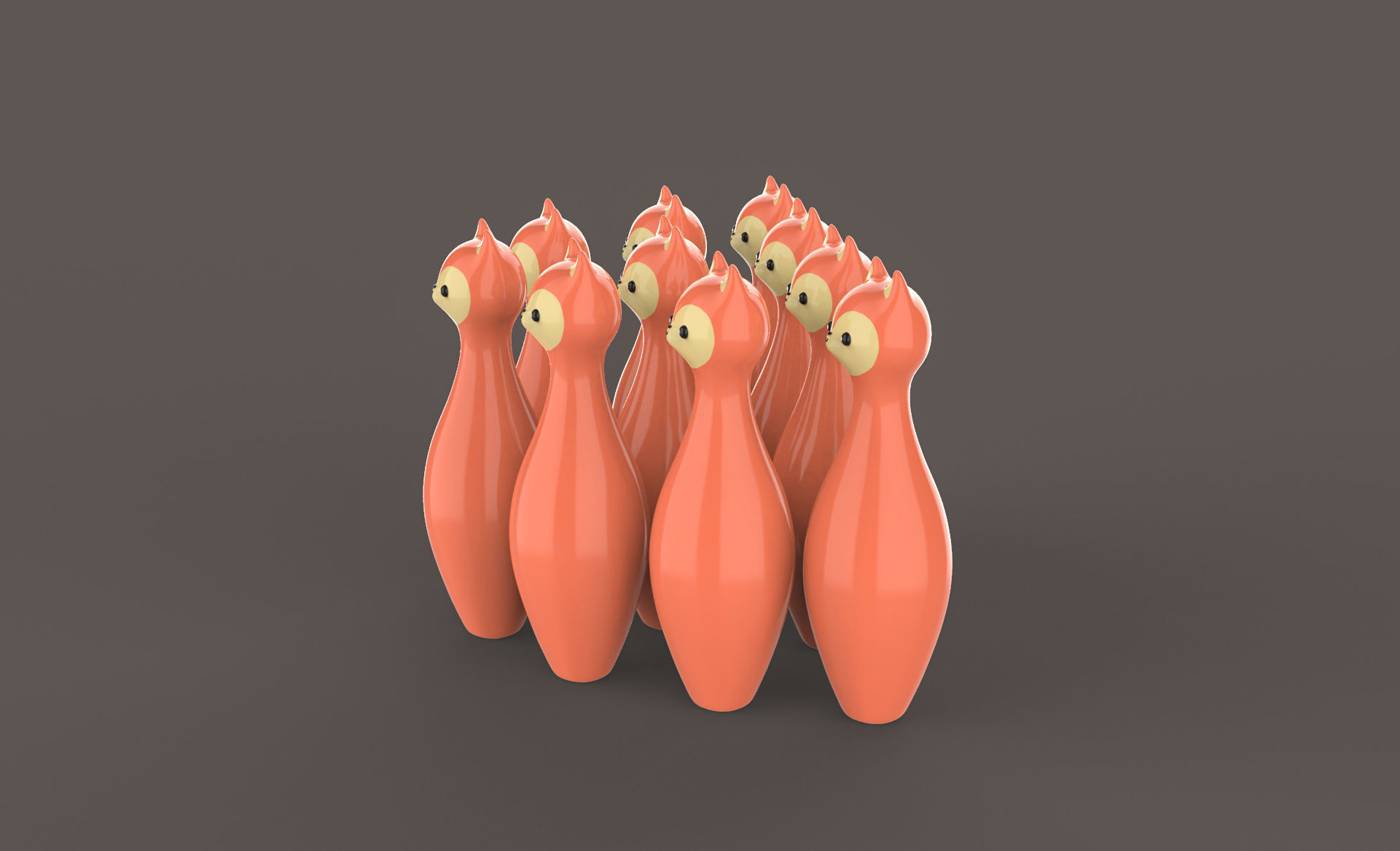 3D model Cartoon Fox Bowling And Ball Bowling VR / AR / low-poly | CGTrader