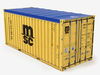 20ft MSC Open Top shipping Container 3D model | CGTrader