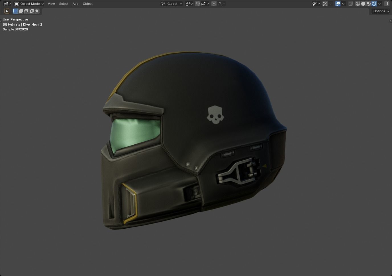 3D model Helldivers 2 - Diver2 Helmet VR / AR / low-poly | CGTrader