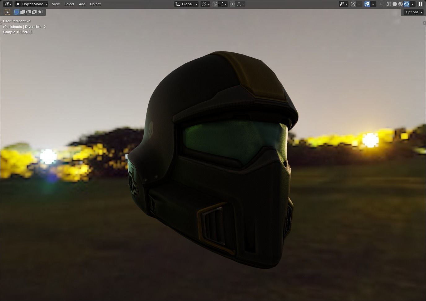 3D model Helldivers 2 - Diver2 Helmet VR / AR / low-poly | CGTrader