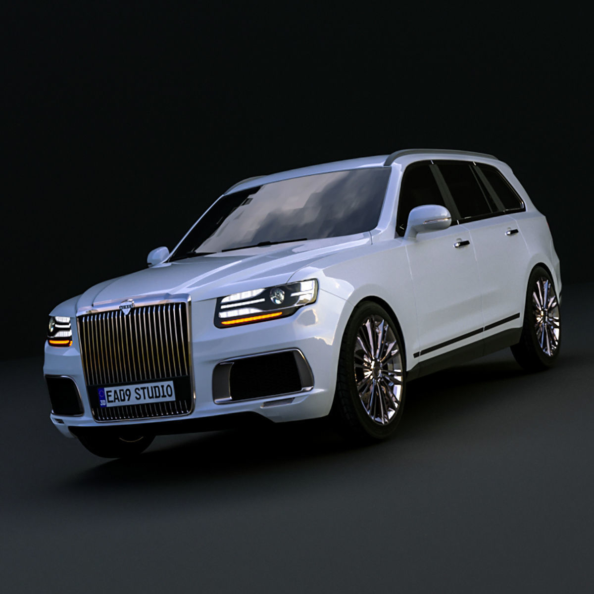 Aurus Komendant 2024 3D model | CGTrader