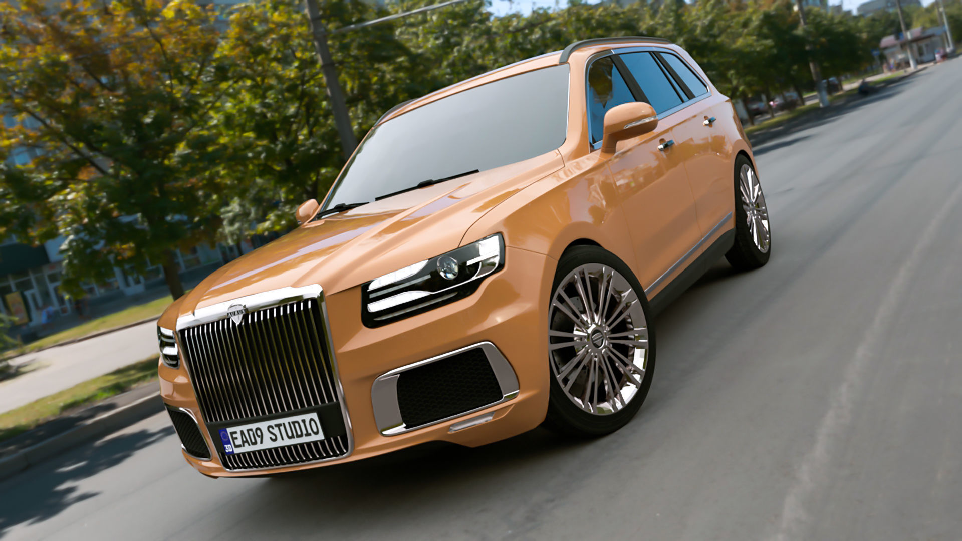 Aurus Komendant 2024 3D model | CGTrader