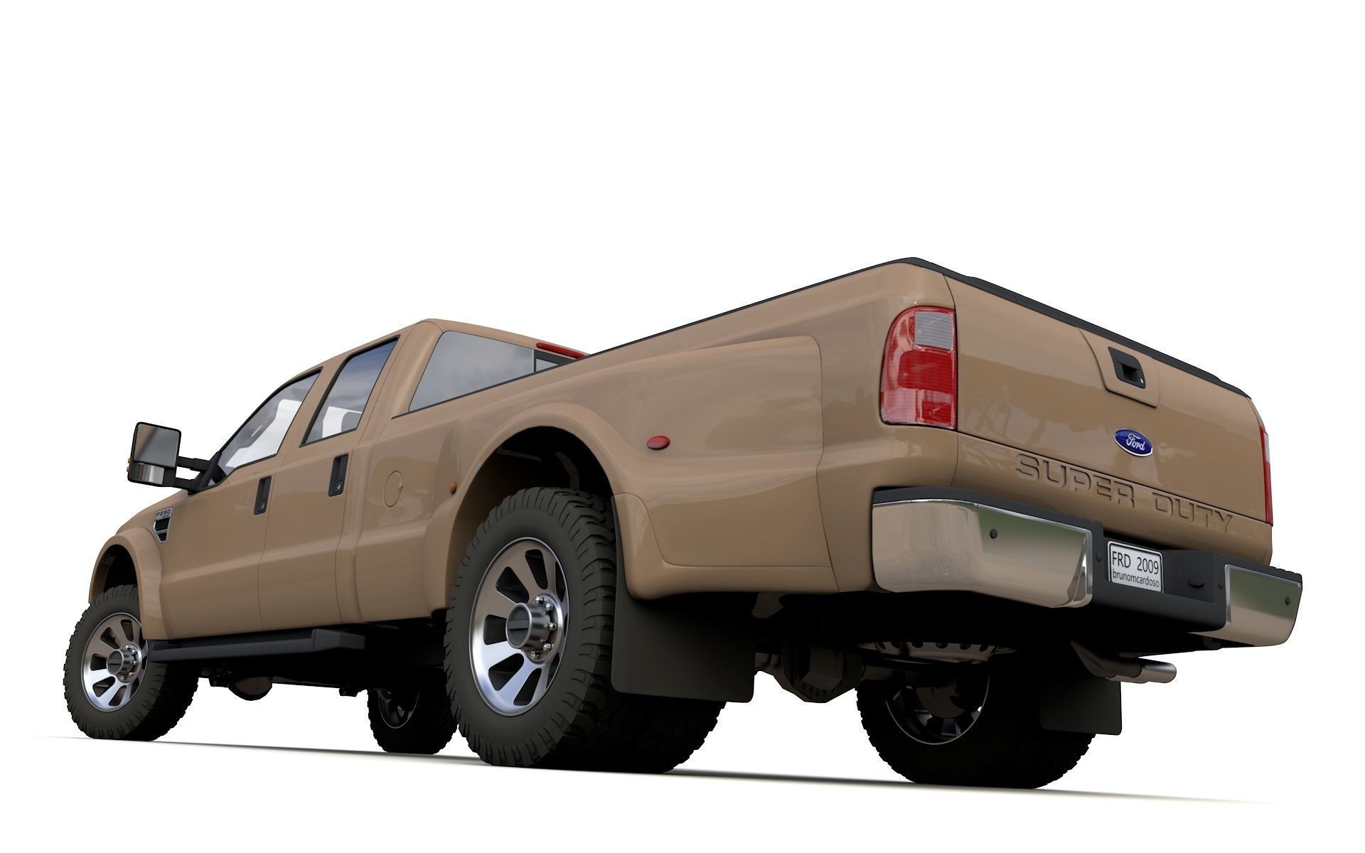 F250 XL Super Duty 2009 3D model | CGTrader