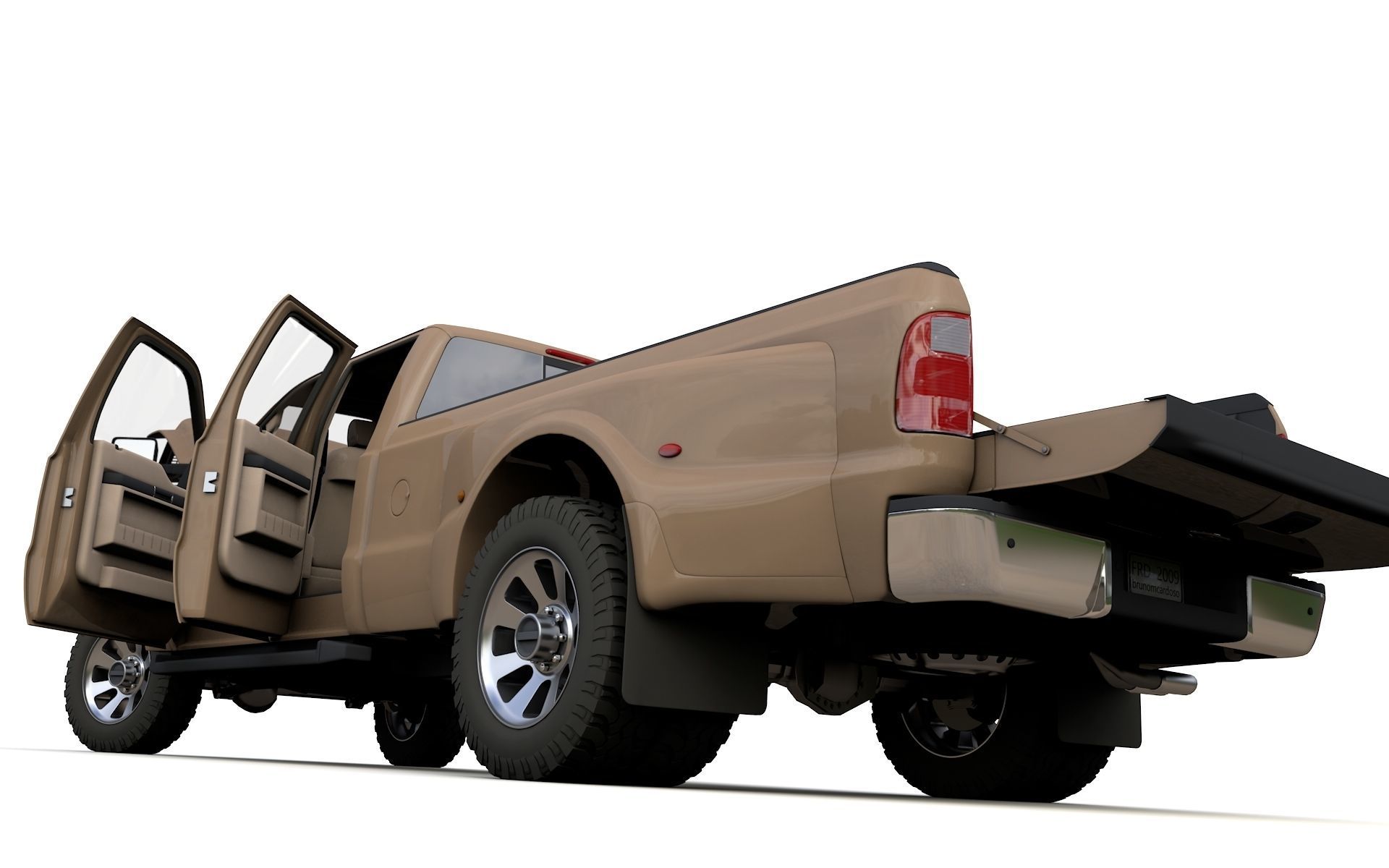 F250 XL Super Duty 2009 3D model | CGTrader
