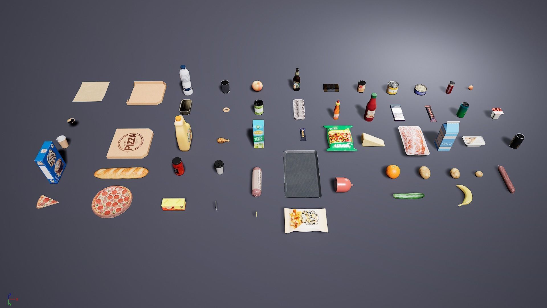 3D model Miscellaneous food Full Pack VR / AR / low-poly | CGTrader