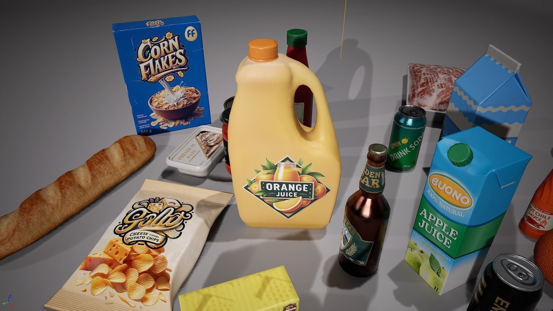 3D model Miscellaneous food Full Pack VR / AR / low-poly | CGTrader