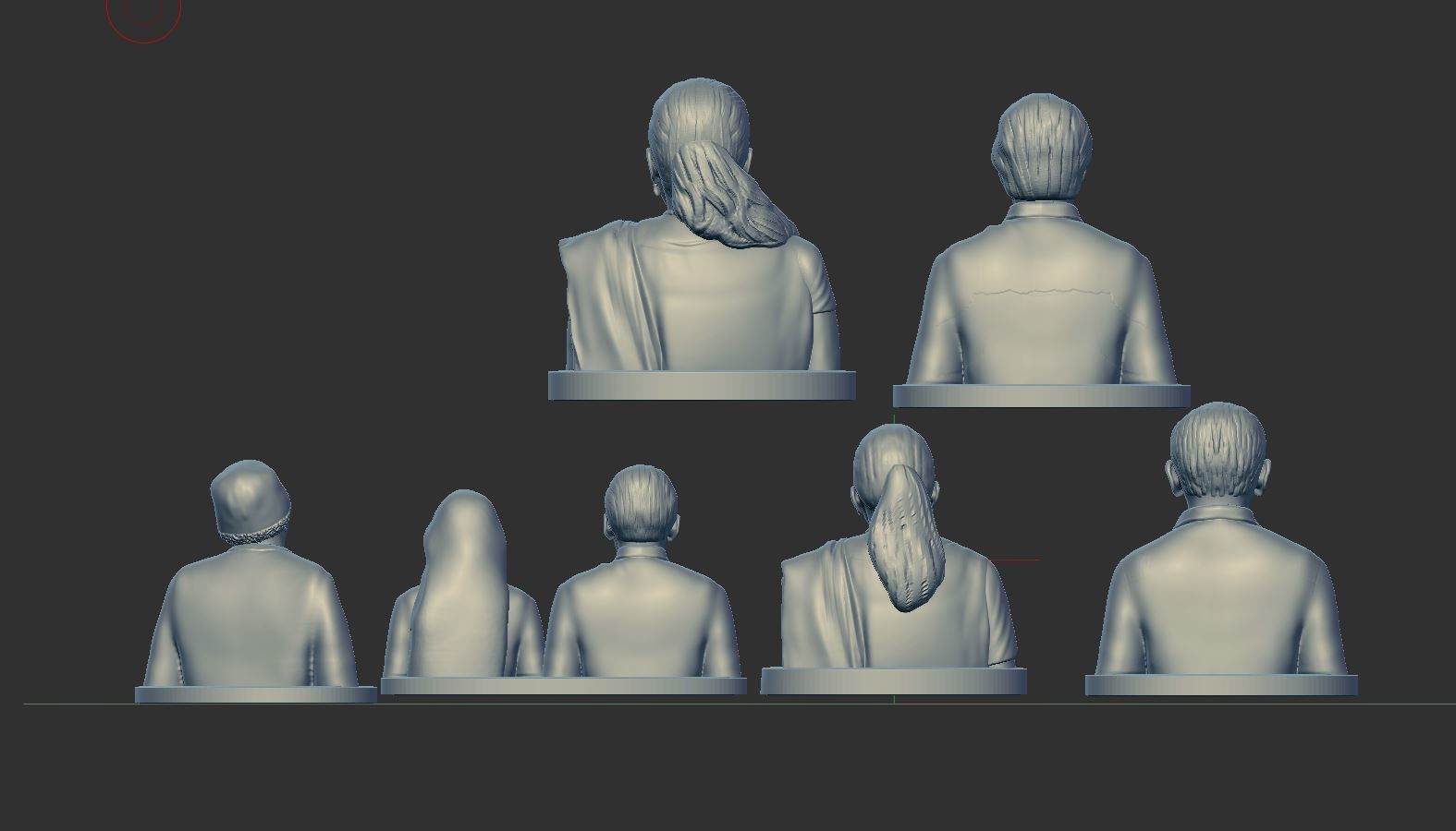 miniature bust combo pack 3D model 3D printable | CGTrader