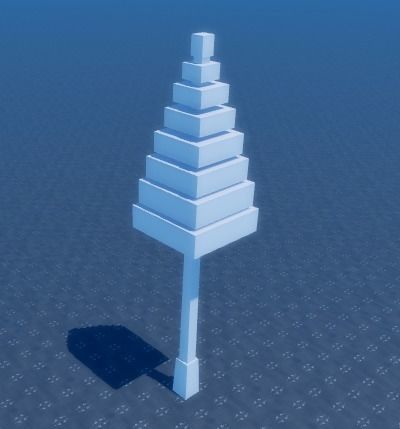 Blocky Tall pine free 3D model | CGTrader