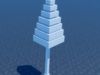 Blocky Tall pine free 3D model | CGTrader