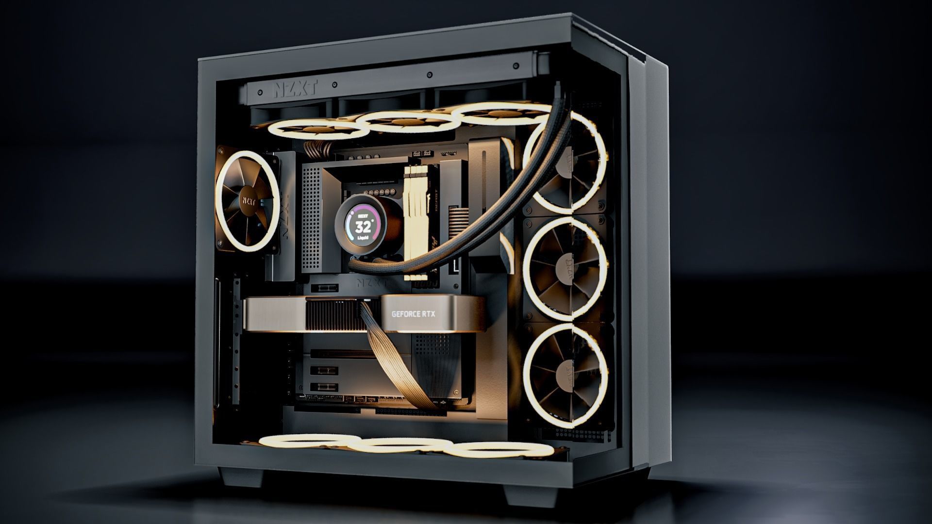 3D model Nzxt H9 Case PC VR / AR / low-poly | CGTrader
