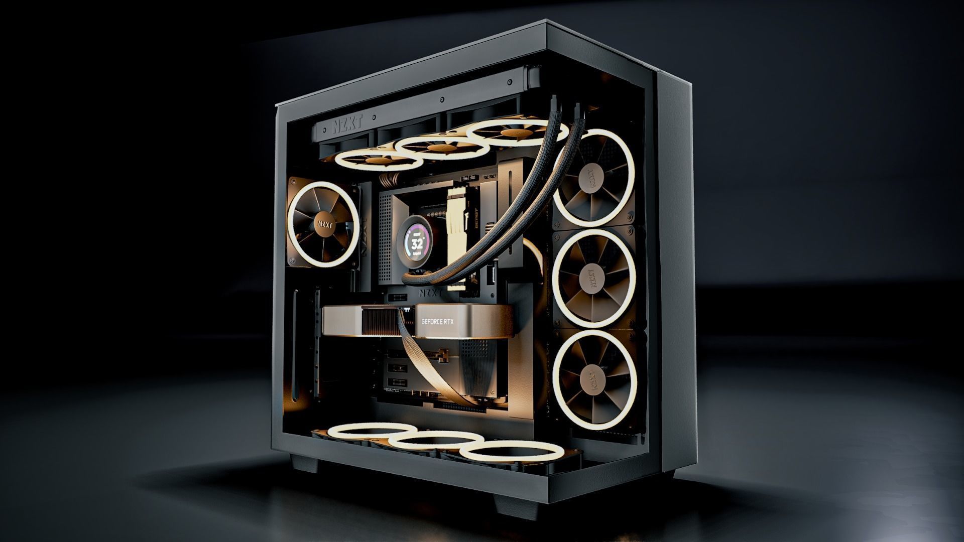 3D model Nzxt H9 Case PC VR / AR / low-poly | CGTrader