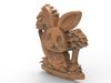 Cute Rabbit Sculpture 3D model 3D printable | CGTrader