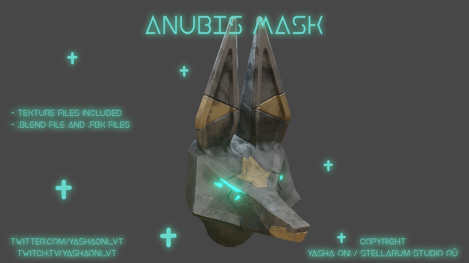 3D model Anubis Mask VR / AR / low-poly | CGTrader
