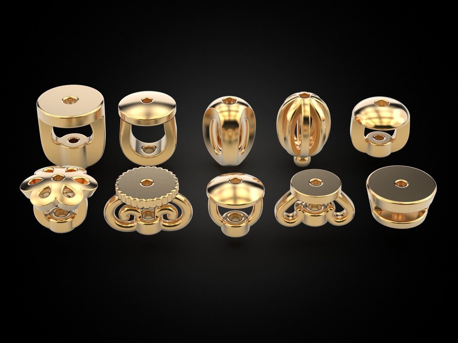 10 Screw Backs 3D model 3D printable | CGTrader