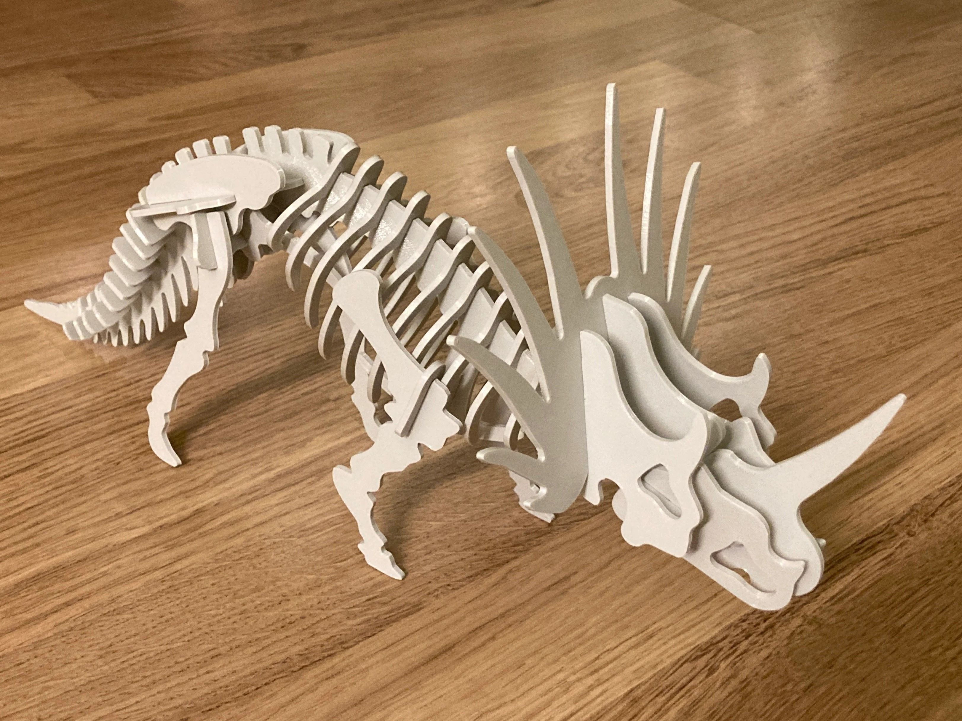 Styracosaurus 3D puzzle kit card 3D model 3D printable | CGTrader