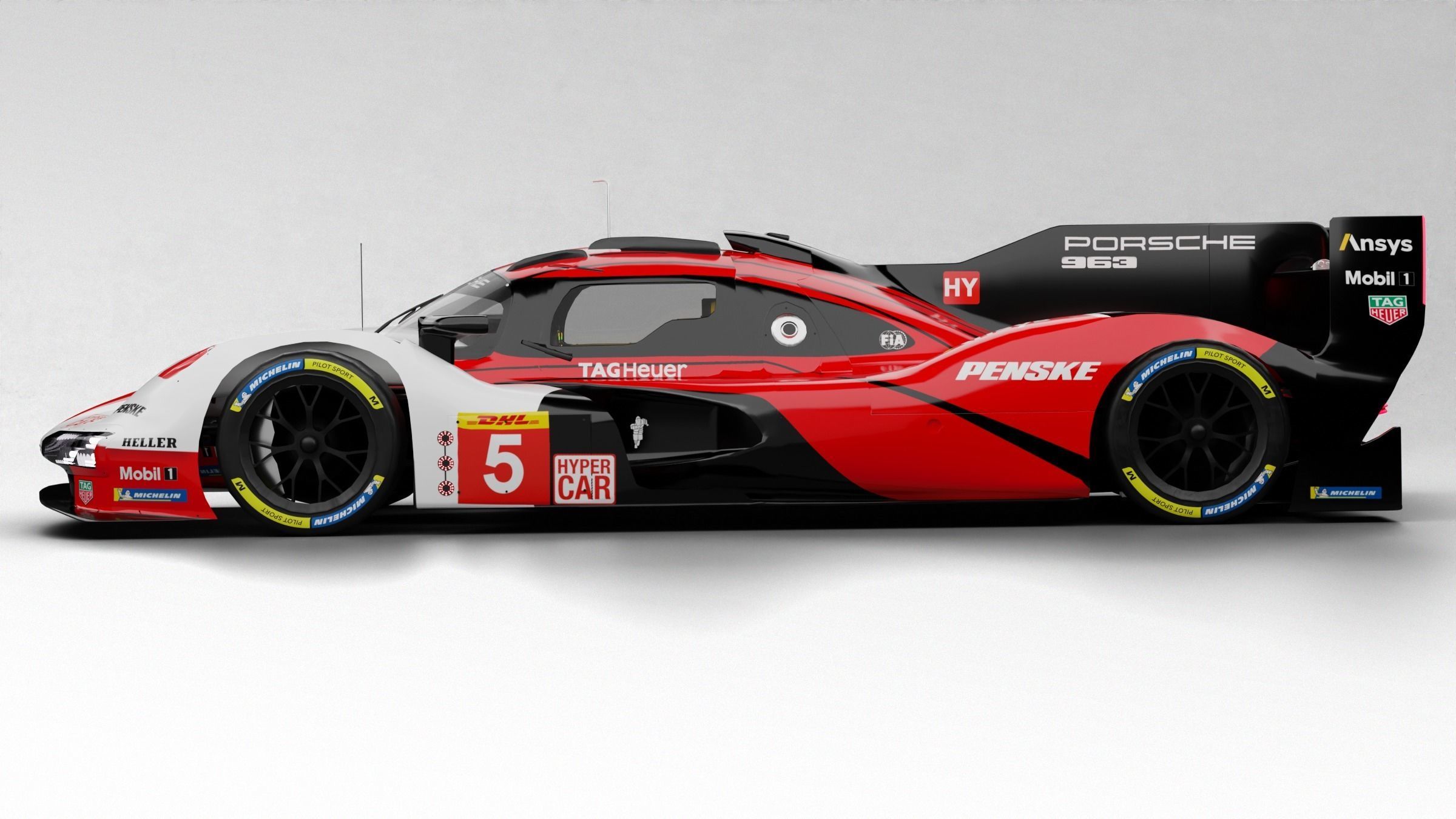 3D model Porsche 963 LMDh 3D Model VR / AR / low-poly | CGTrader