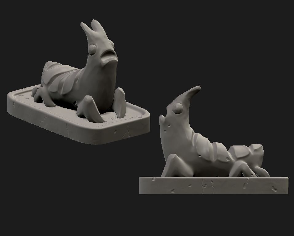 APHID STATUE GROUNDED 3D model 3D printable | CGTrader