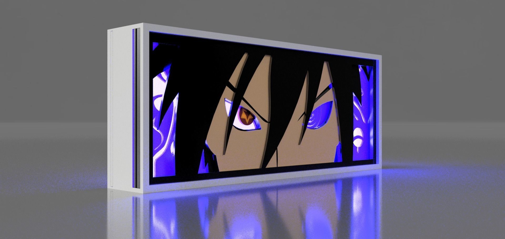 BOITE A LUMIERE SASUKE UCHIHA 3D model 3D printable | CGTrader