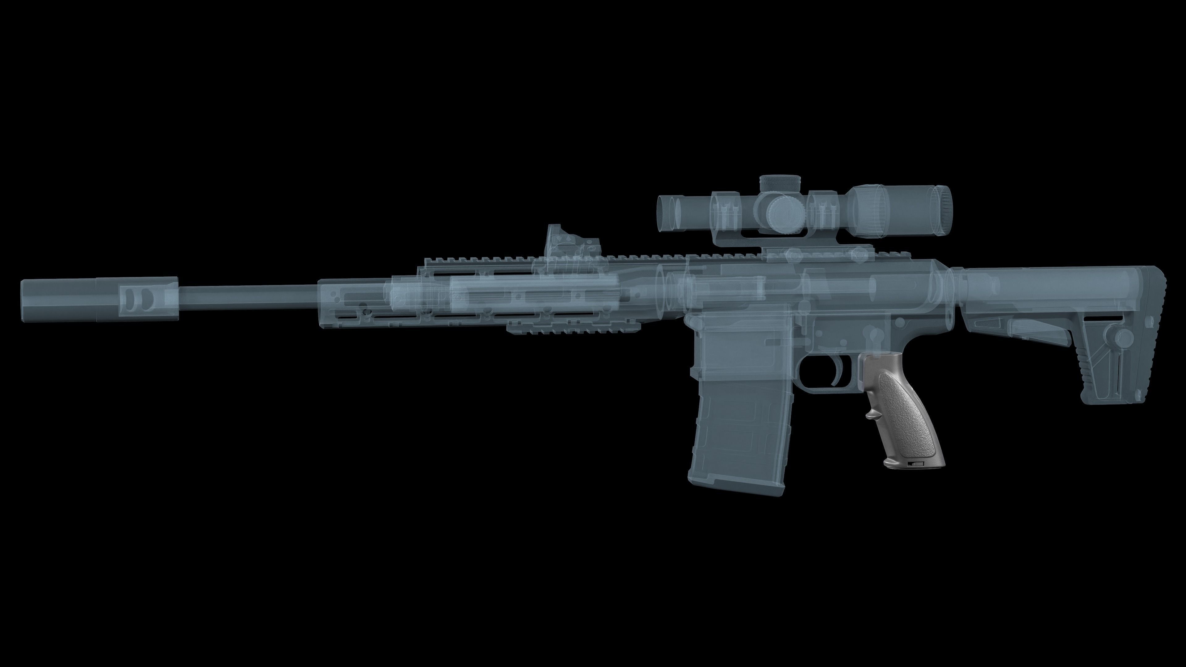 3D model AR-15 AR-10 HK BG PISTOL GRIP VR / AR / low-poly | CGTrader