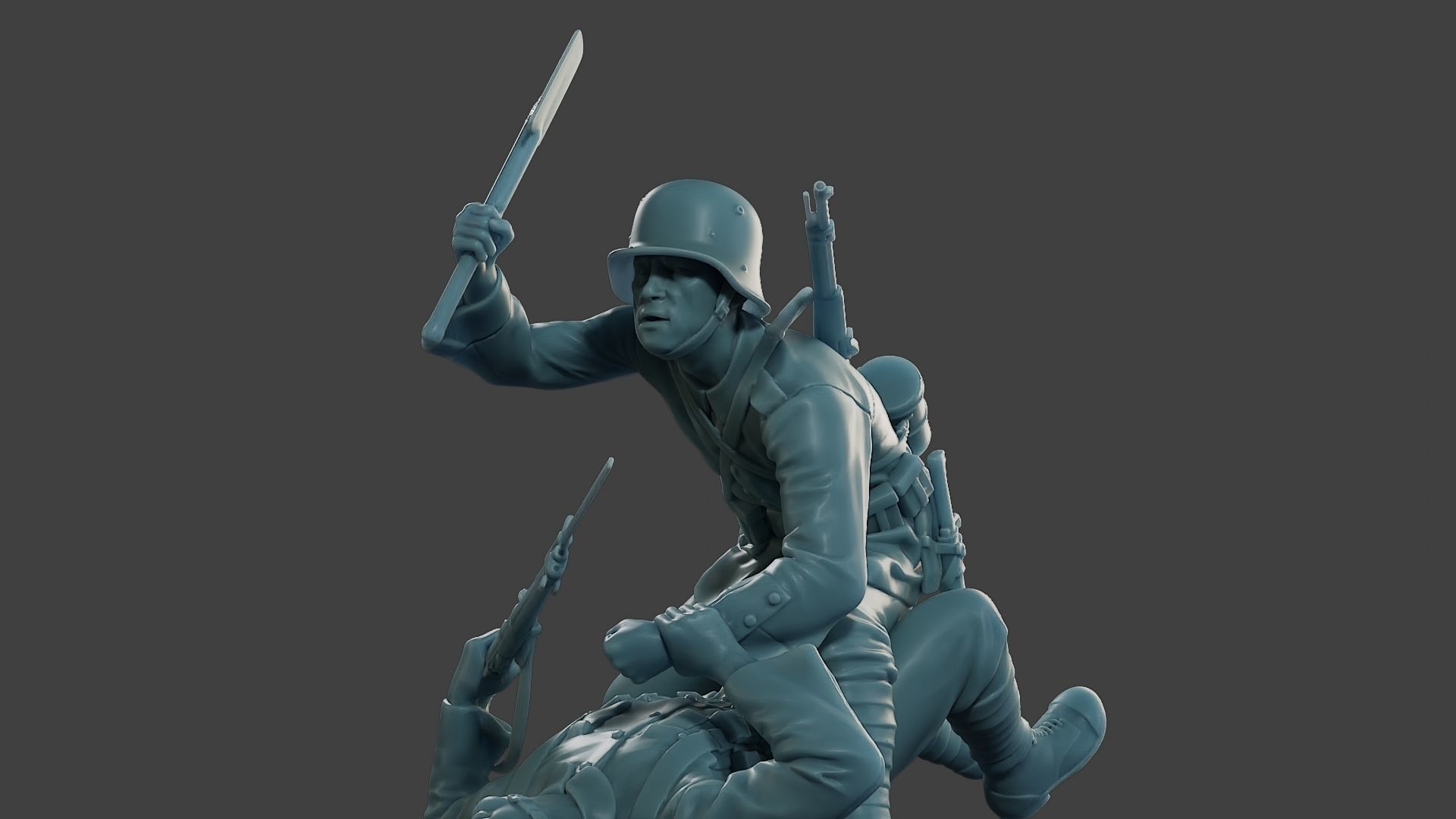 German vs British soldier ww1 Versus1 001 3D model 3D printable | CGTrader