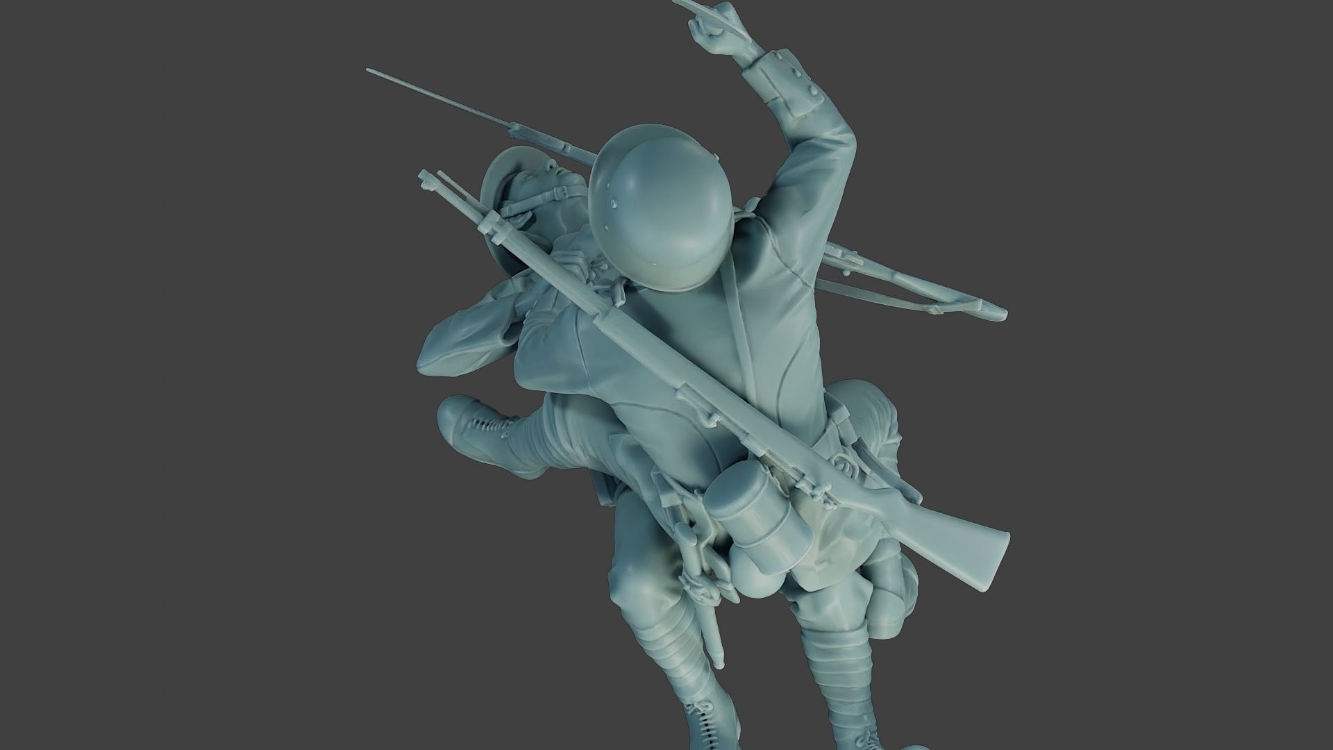 German vs British soldier ww1 Versus1 001 3D model 3D printable | CGTrader