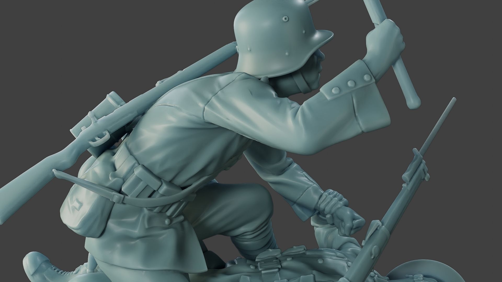 German vs British soldier ww1 Versus1 001 3D model 3D printable | CGTrader
