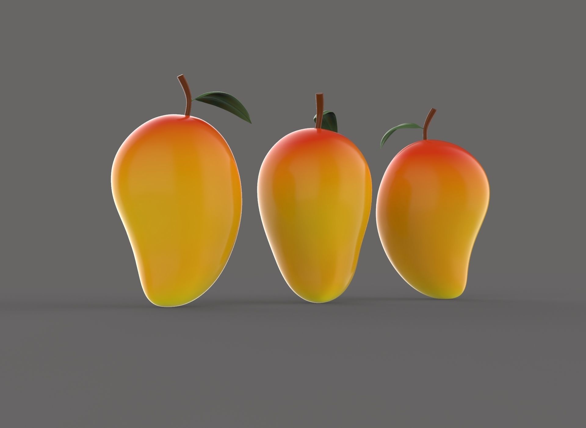 3D model Prop27 Mango Fruit VR / AR / low-poly | CGTrader