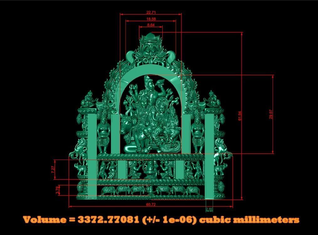 shiv family darbar temple 3D model | CGTrader