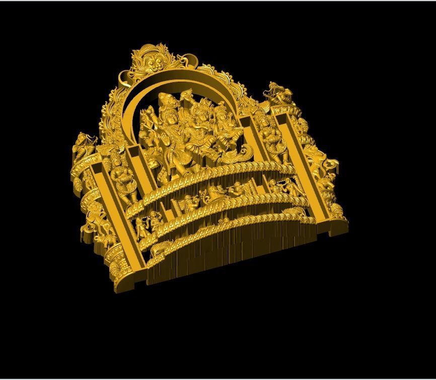 shiv family darbar temple 3D model | CGTrader