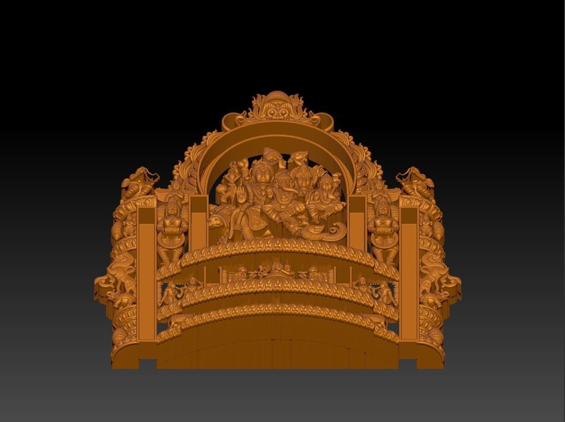 shiv family darbar temple 3D model | CGTrader
