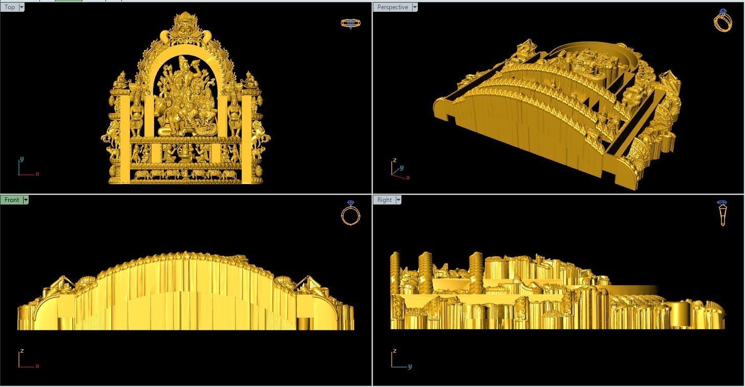 shiv family darbar temple 3D model | CGTrader