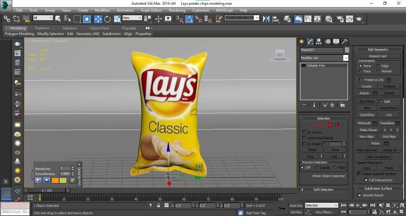Lays potato chips free VR / AR / low-poly 3D model | CGTrader