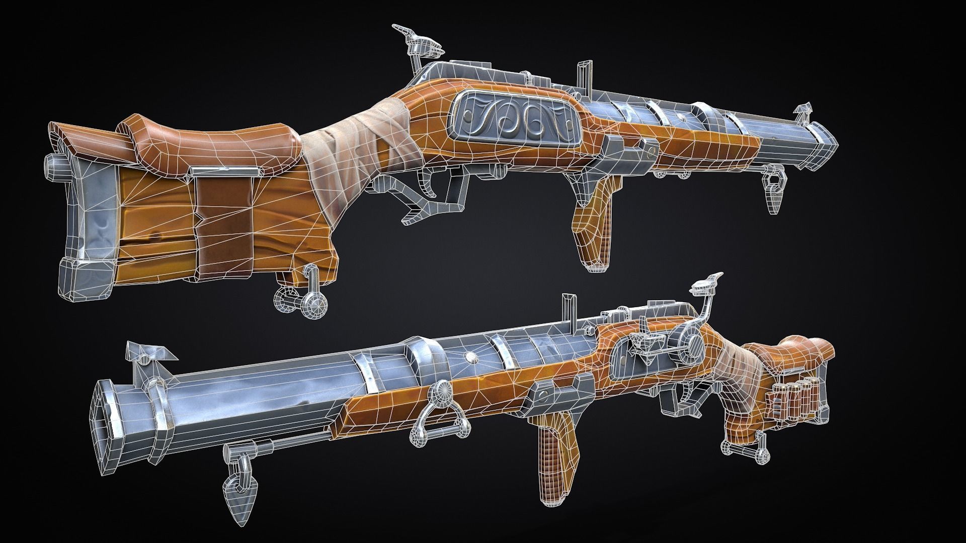 3D model Stylized Blunderbuss musket VR / AR / low-poly | CGTrader