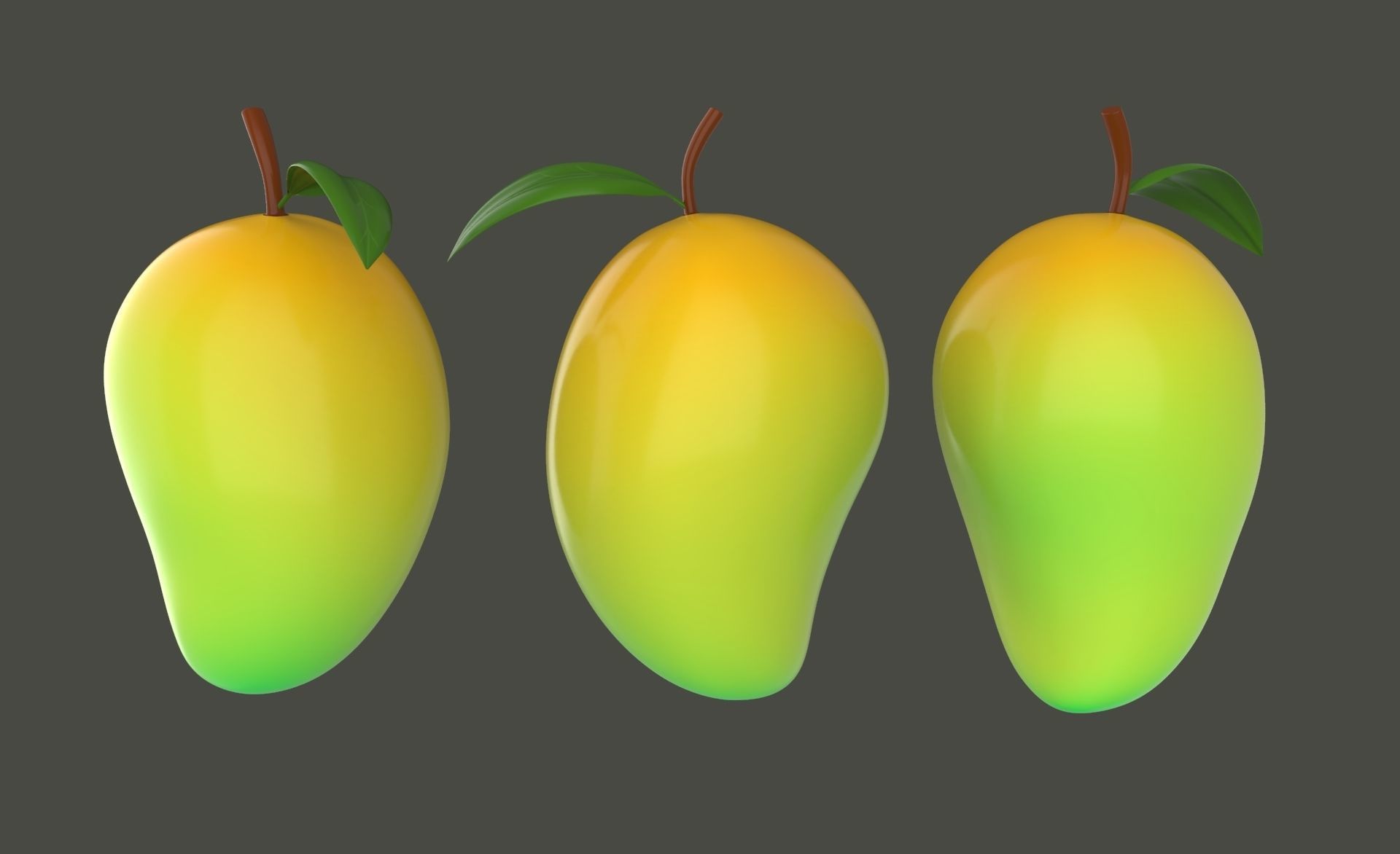 3D model Prop28 Mango Fruit VR / AR / low-poly | CGTrader