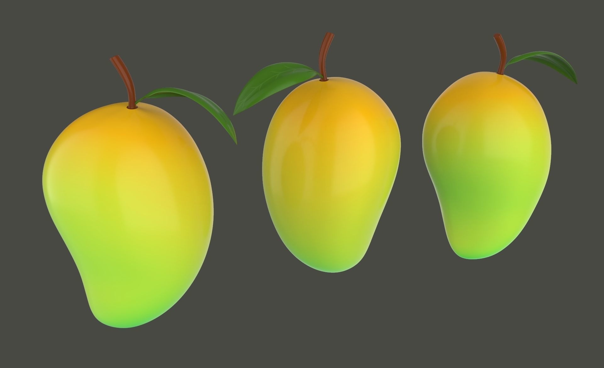 3D model Prop28 Mango Fruit VR / AR / low-poly | CGTrader